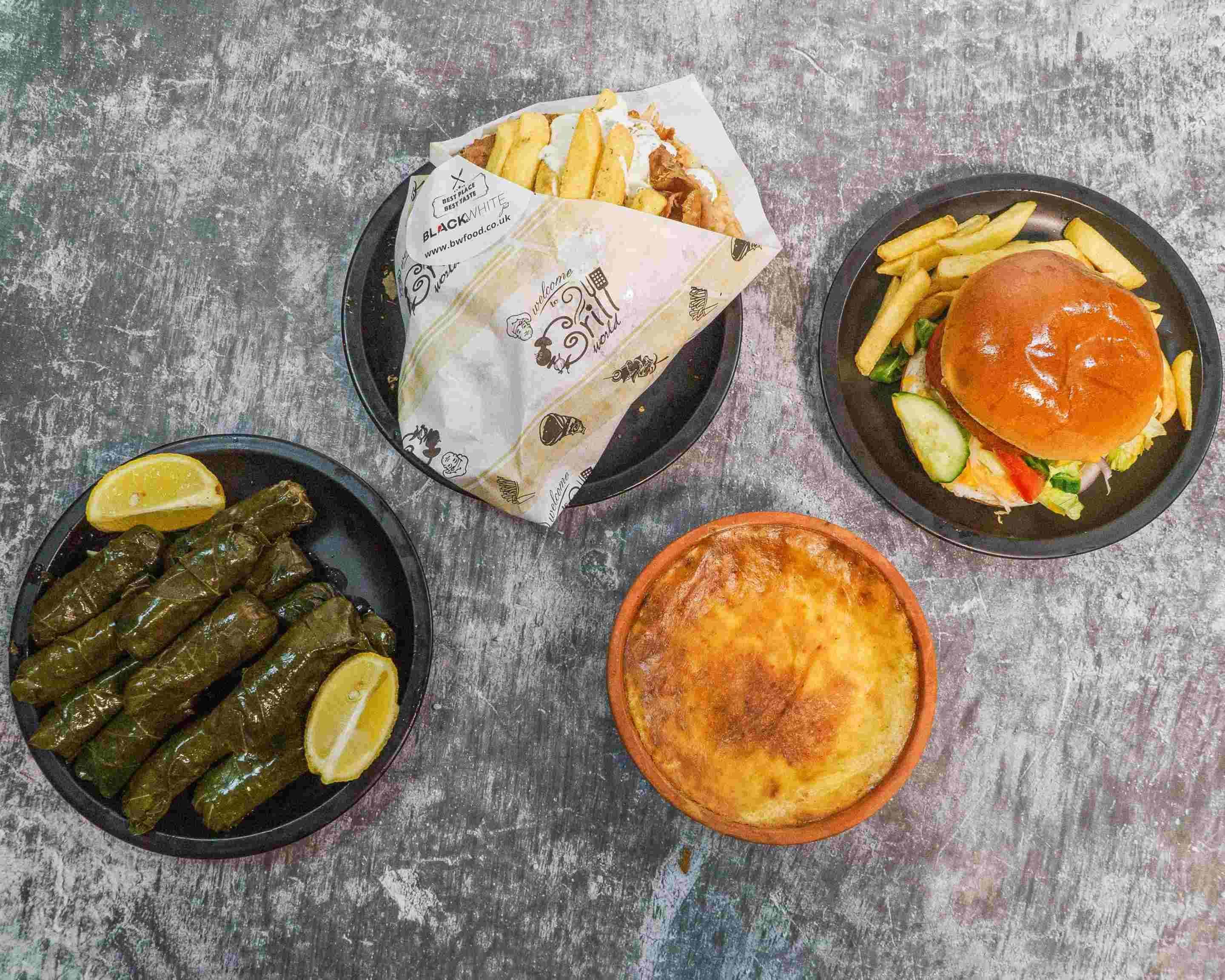 Black and White food Menu Deals & Prices - Atherton Delivery - Order ...