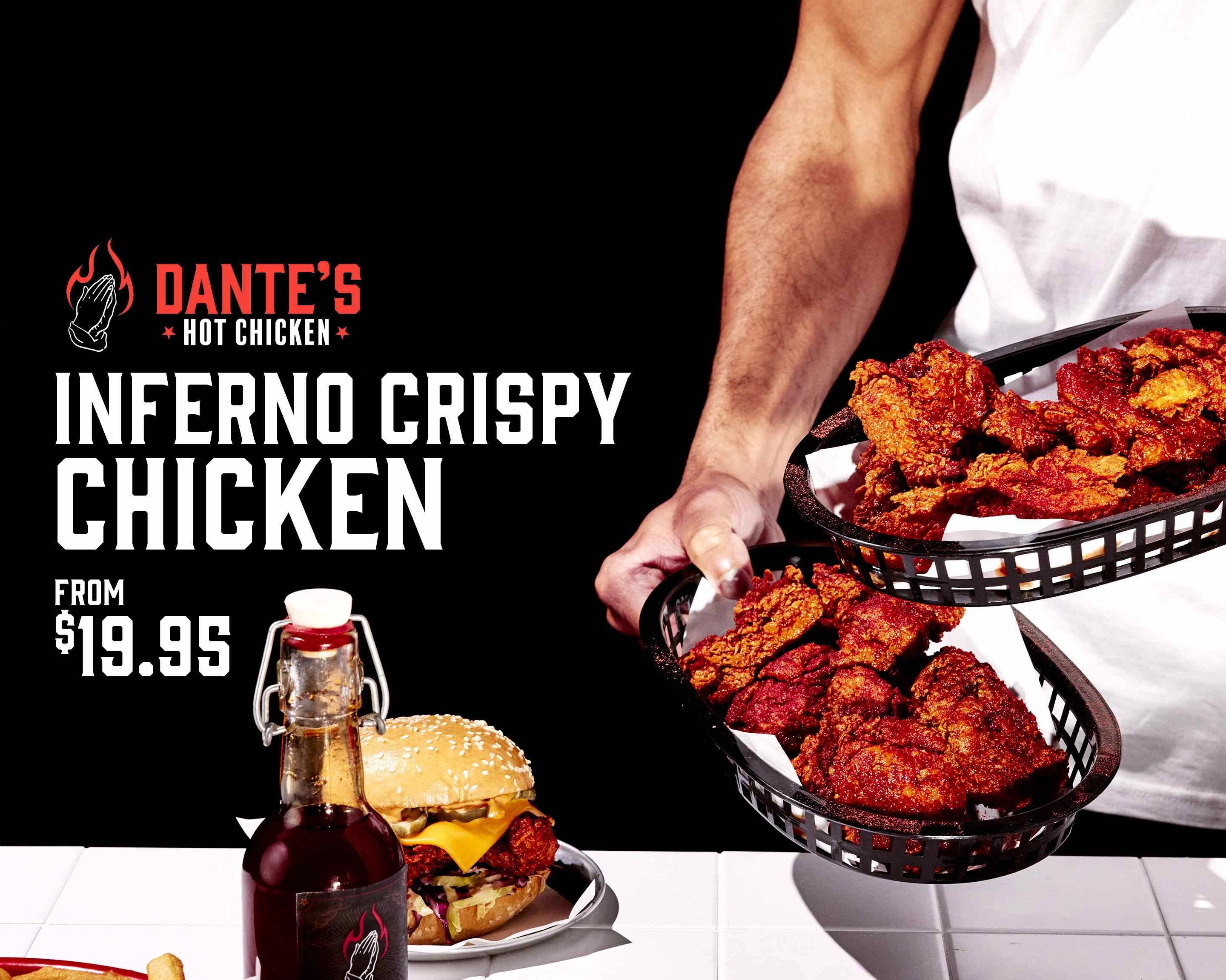 Dante's Hot Chicken (Southern River) Menu Takeout in Perth | Delivery ...