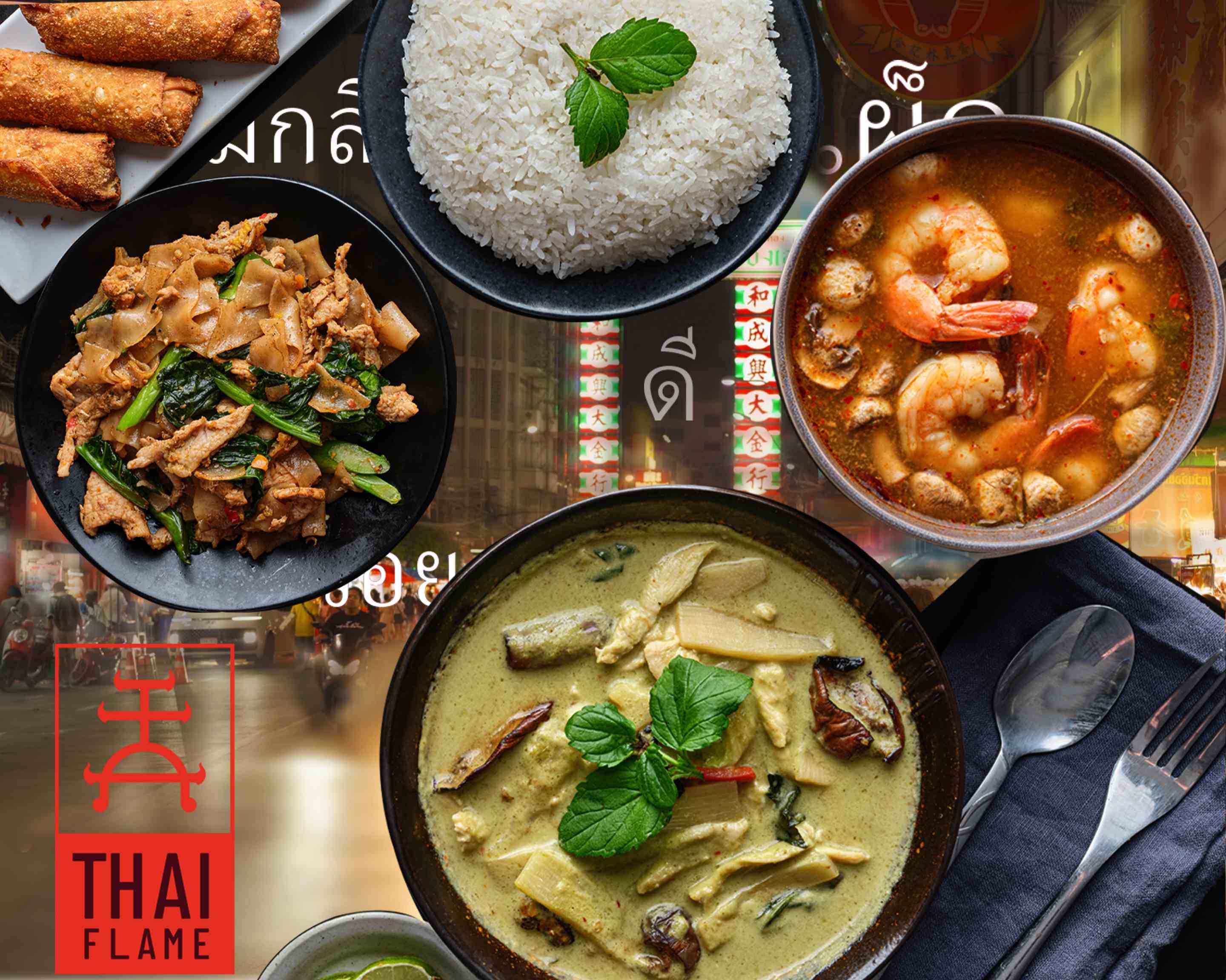 Thai Flame Menu - Takeaway in London | Delivery menu & prices | Uber Eats