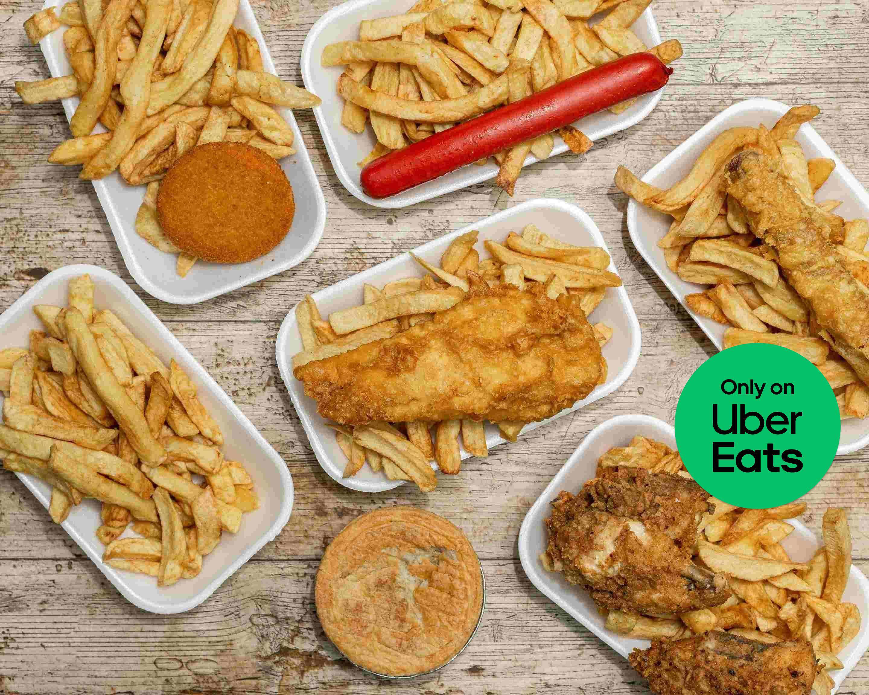FRYDAYS fish and chips Menu - Takeaway in Ipswich | Delivery Menu ...