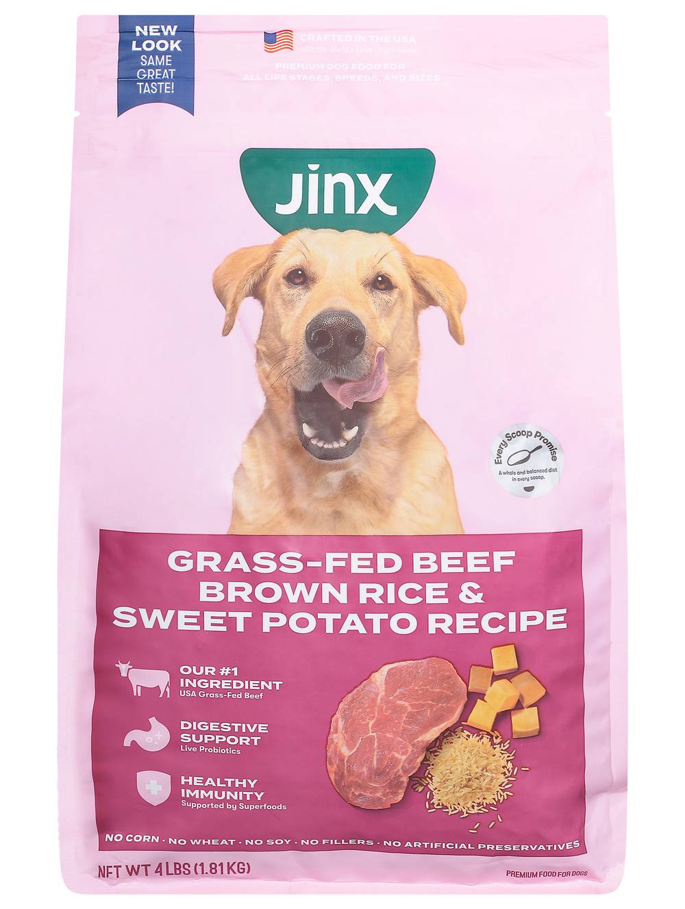 Jinx All Life Stages Beef Brown Rice Recipe Dog Kibble Delivery Near Me ...
