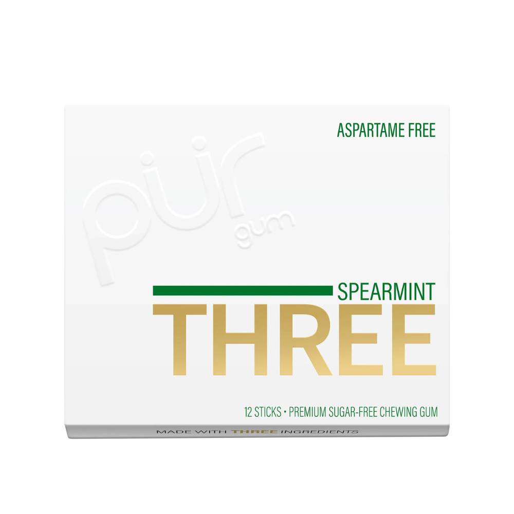 PÜR Premium Three Spearmint Chewing Gum Delivery Near Me | Order Online ...