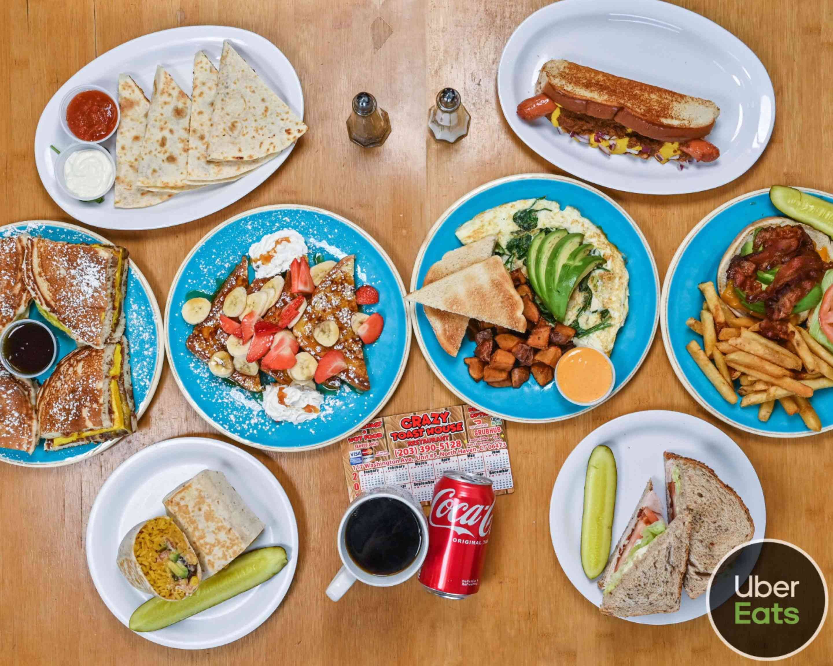 Crazy Toast House Restaurant Menu North Haven • Order Crazy Toast House ...