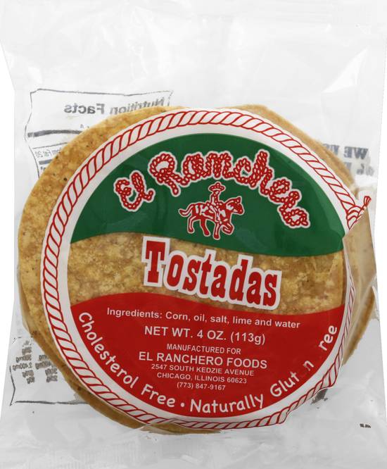 El Ranchero Cholesterol Free Tostadas (4 oz) | Delivery Near You | Uber ...