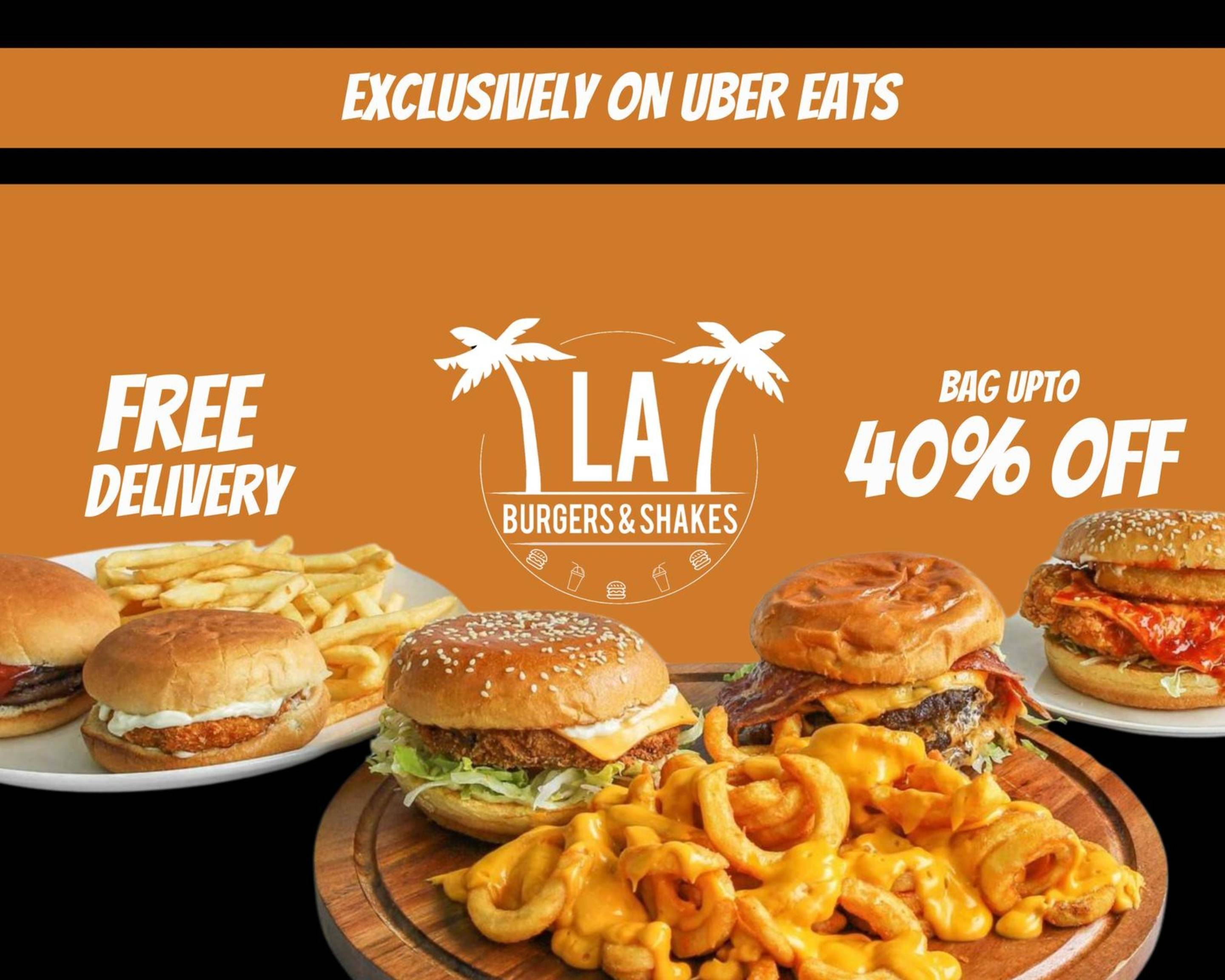 LA Burgers & Shakes (City Centre) Menu - Takeaway in Leicester ...
