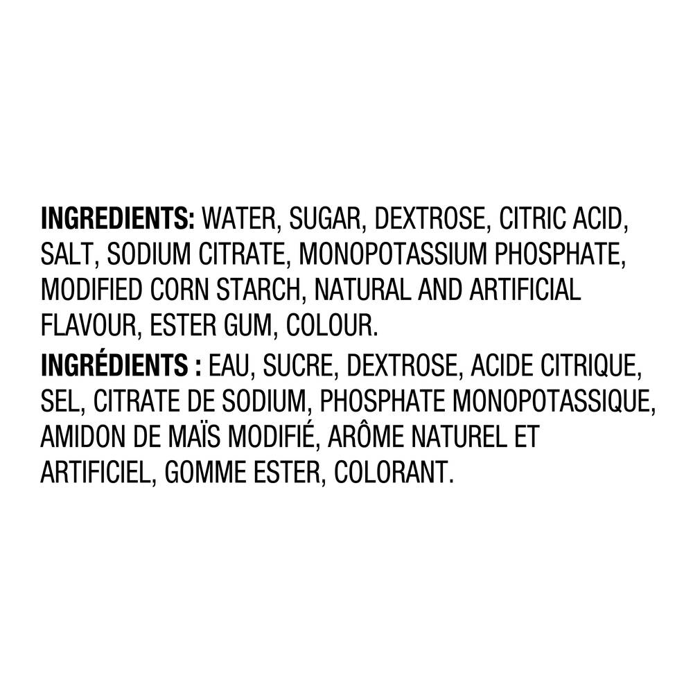 Gatorade Frost Ingredients List