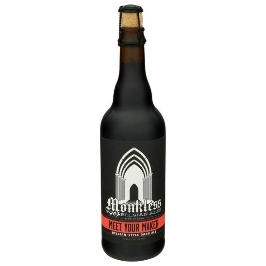 Monkless Meet Your Maker Dark Ale Beer (16.9 fl oz) | Delivery Near You ...