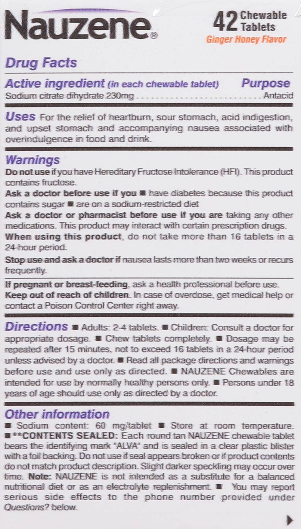 Recharge Naturally with Nauzene Upset Stomach & Nausea Relief Chewable ...