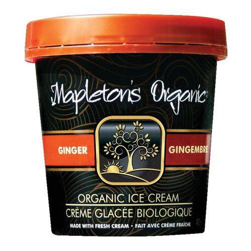 Mapleton's organic carton gingembre (150 g) - ginger ice cream (473 ml ...