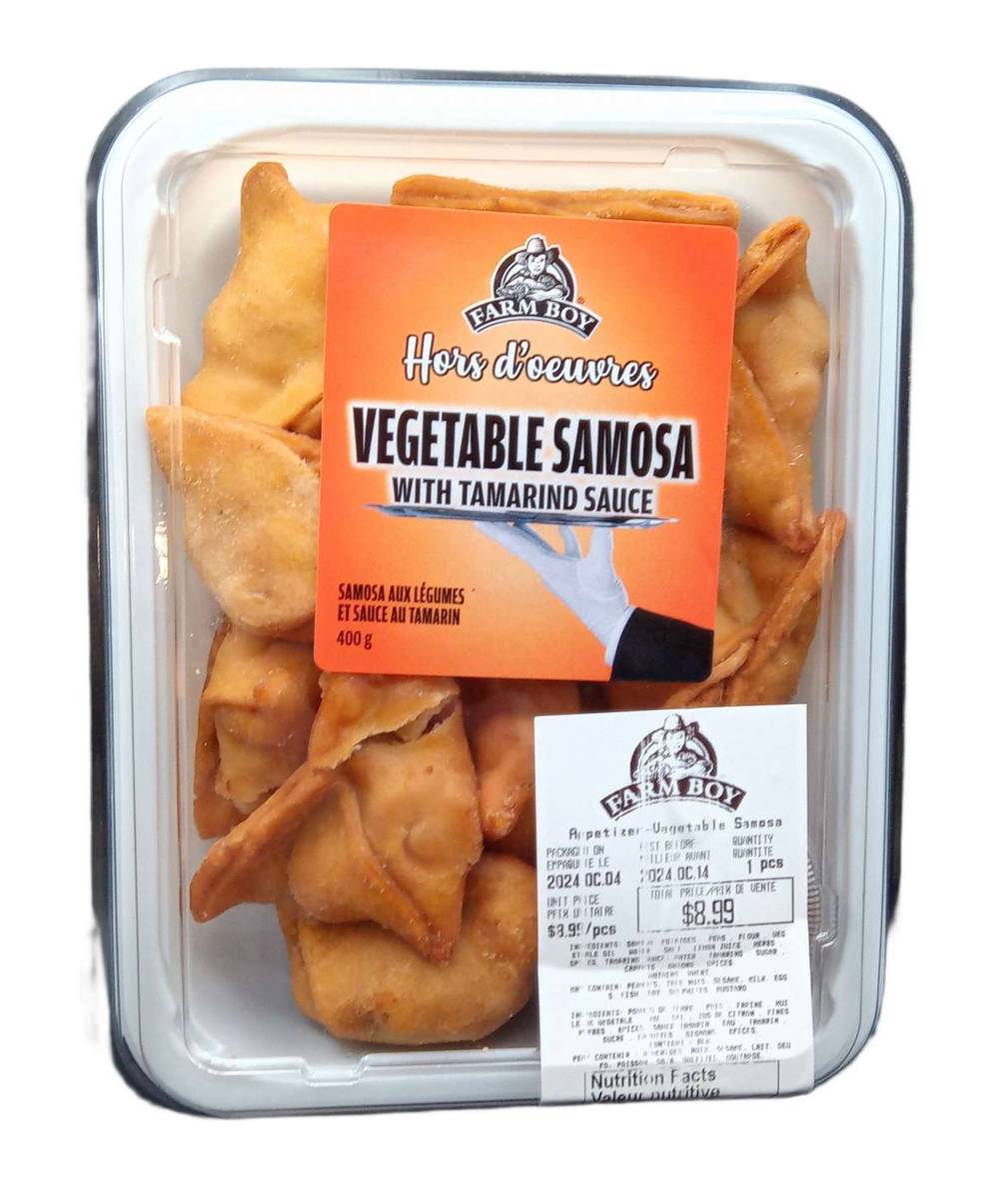 Order Farm Boy Vegetable Samosa With Tamarind Sauce - Delivery Near me ...