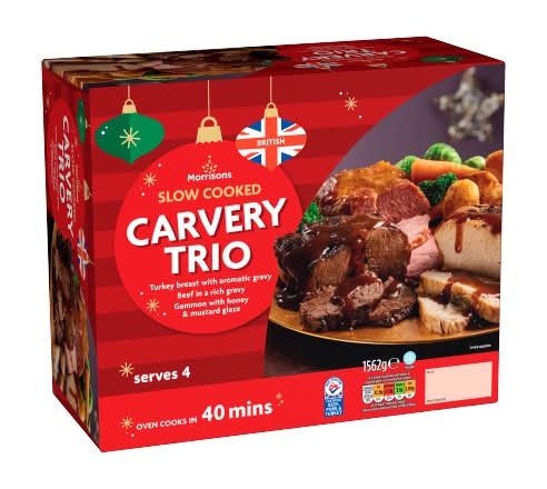 Morrisons Slow Cooked Carvery Trio Delivery Near Me | Order Online ...