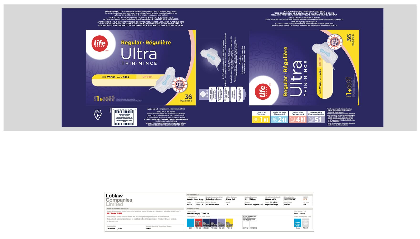 Life Dri-Fit Regular Ultra Thin Pads With Wings Delivery Near Me ...