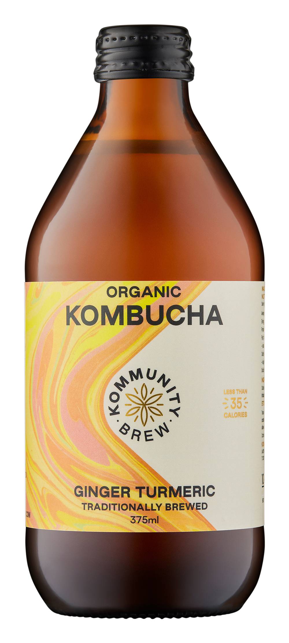 Kommunity Brew Kombucha Organic Ginger & Turmeric Delivery Near Me ...