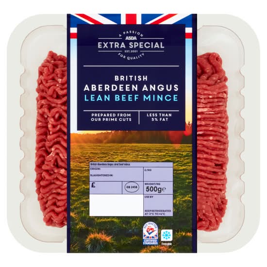 ASDA Extra Special British Aberdeen Angus Lean Beef Mince Delivery Near ...