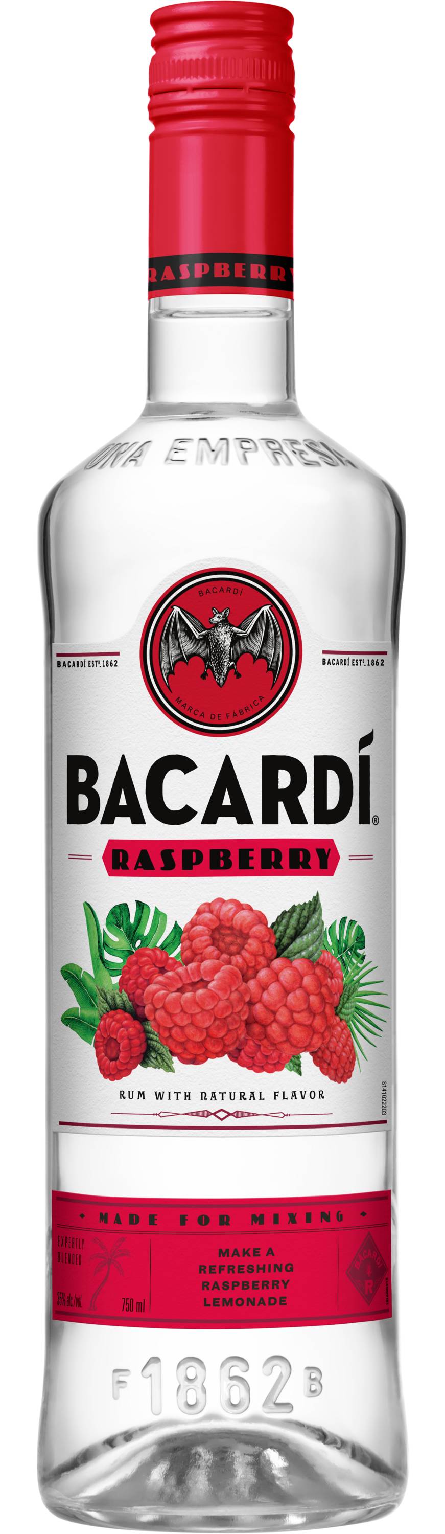 Bacardí Flavored Rum, Raspberry (750 ml) | Delivery Near You | Postmates