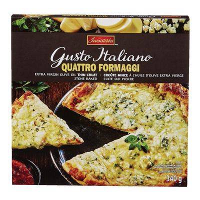 Irresistibles Gusto italiano pizza à croûte mince quattro formaggi ...