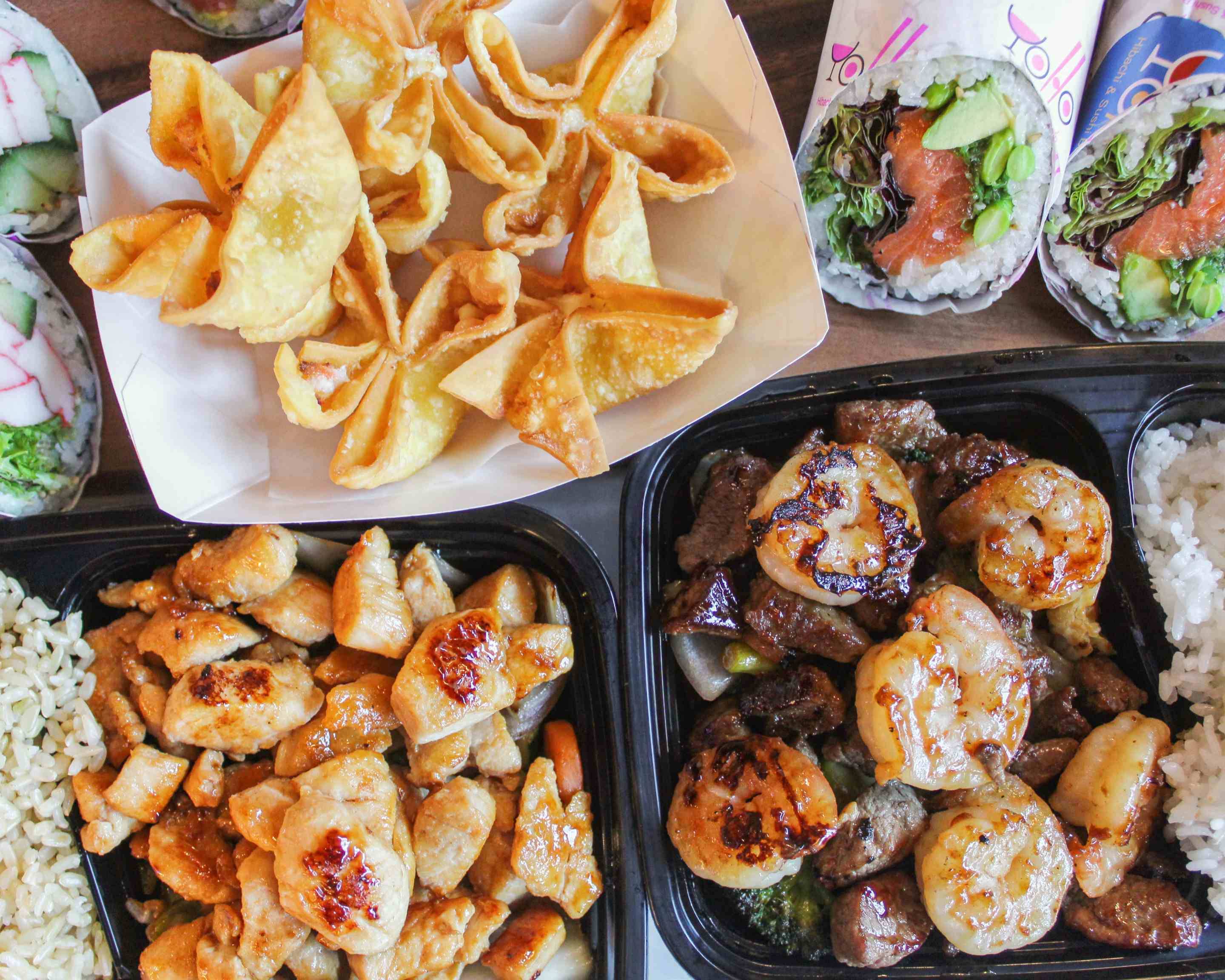 Yoho Hibachi & Sushi Burrito Menu Raleigh • Order Yoho Hibachi & Sushi ...