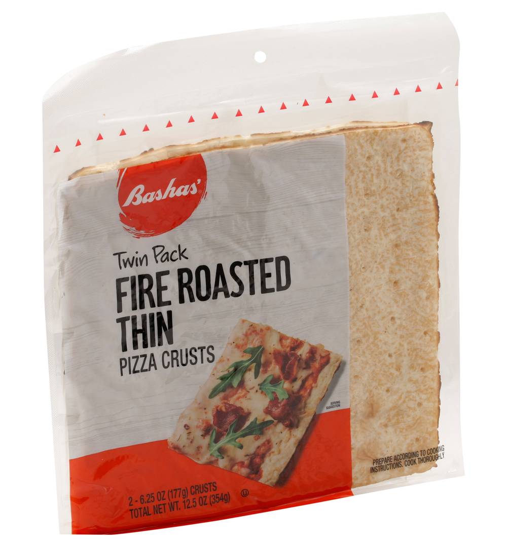 Bashas' Fire Roasted Thin Pizza Crusts Twin pack Fast Delivery Near me ...
