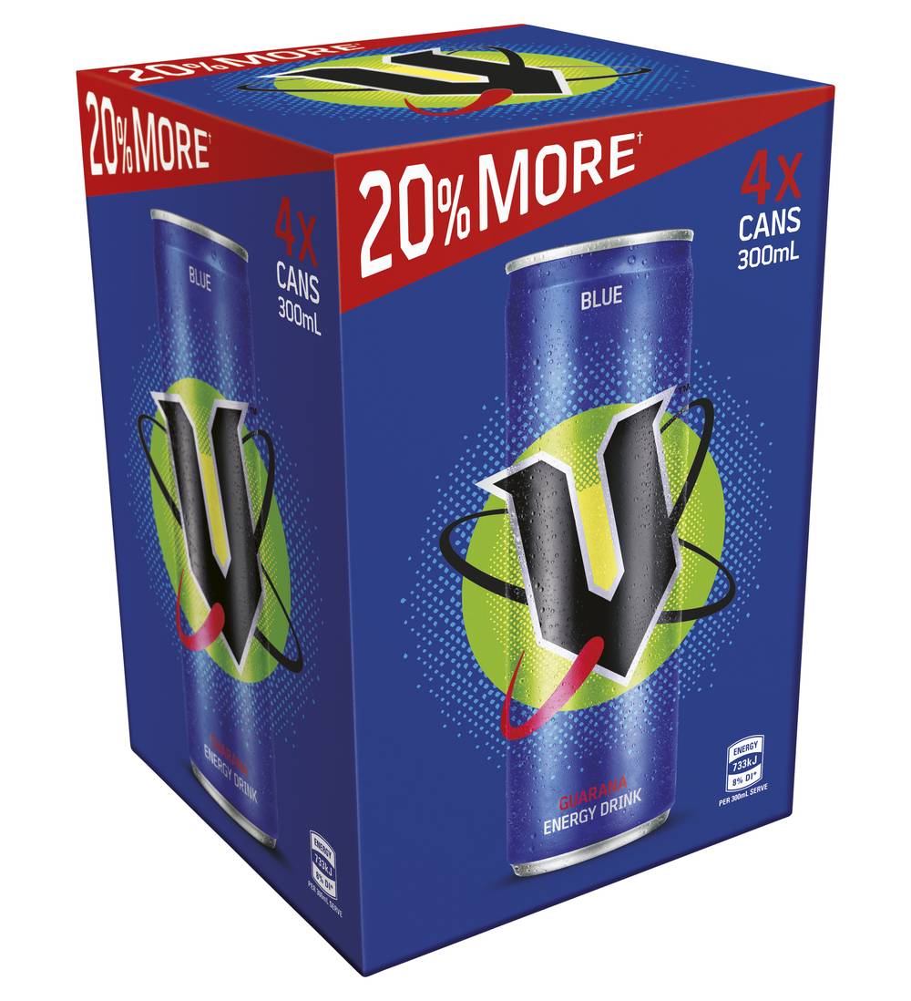 V Blue Guarana Energy Drink Delivery Near Me | Order Online | Uber Eats