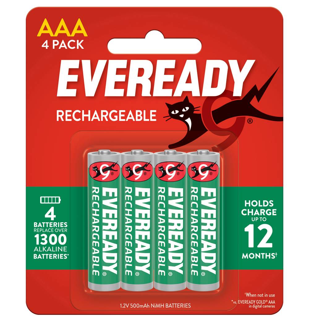 Eveready Rechargeable Aaa Batteries Delivery Near Me | Order Online ...