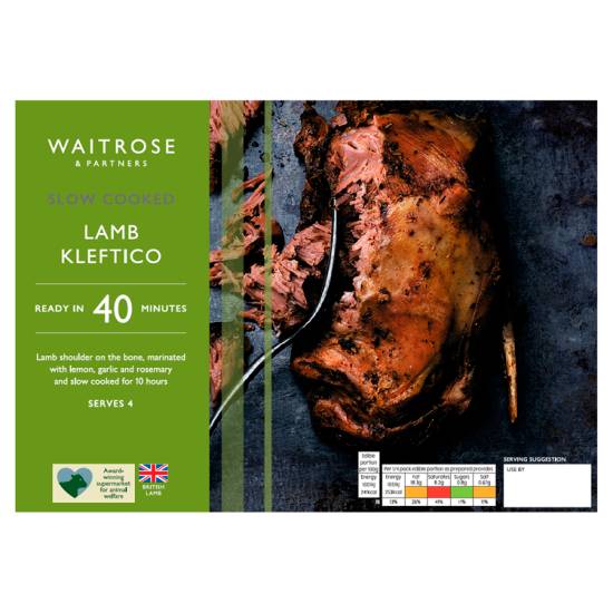 Waitrose & Partners Slow Cooked Lamb Kleftico | Delivery Near You ...