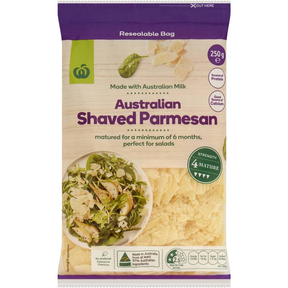 Woolworths Australian Shaved Parmesan Cheese Delivery Near Me | Order ...