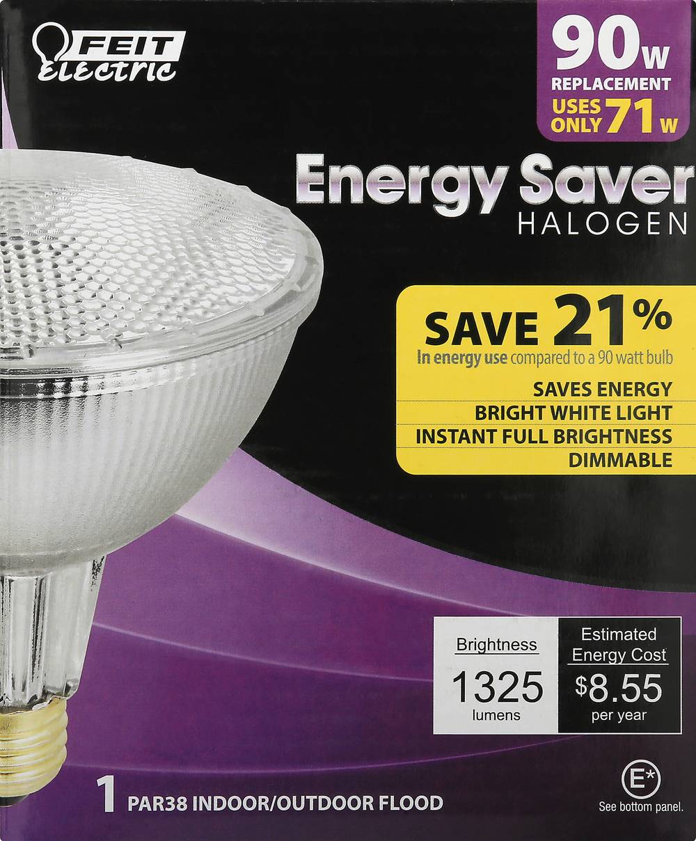 Feit Electric 90 Watts Energy Saver Halogen Flood Bulb - Delivery in ...