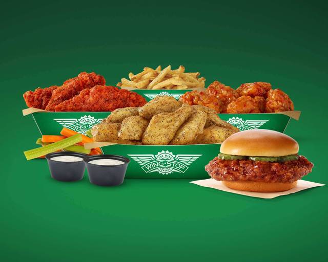 Menu for wingstop store
