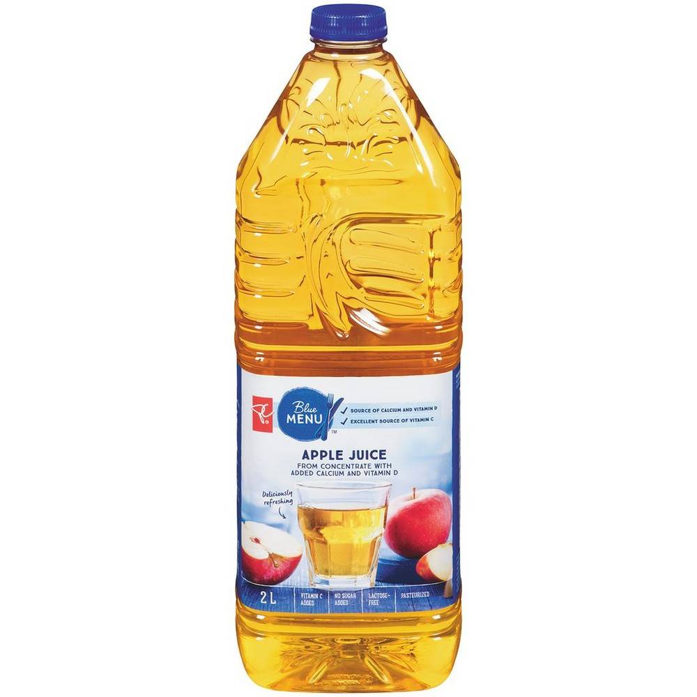 PC BLUE MENU Apple Juice From Concentrate With Added Calcium and ...