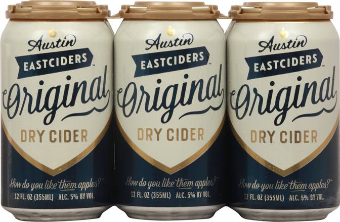 Austin Eastciders Original Domestic Dry Hard Cider (6 pack, 12 fl oz ...