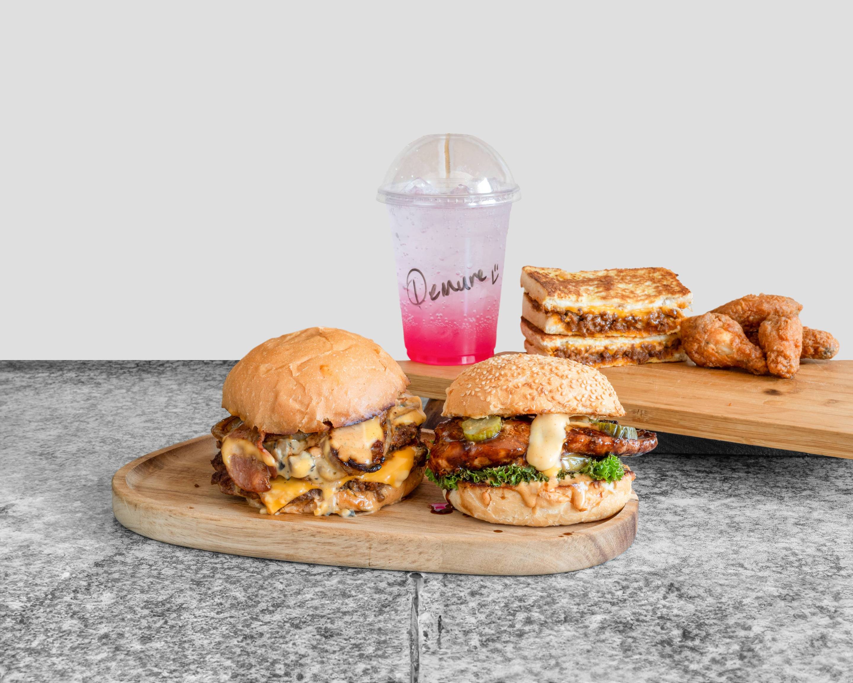Order Demure Burgers | Menu & prices | Johannesburg and Pretoria ...
