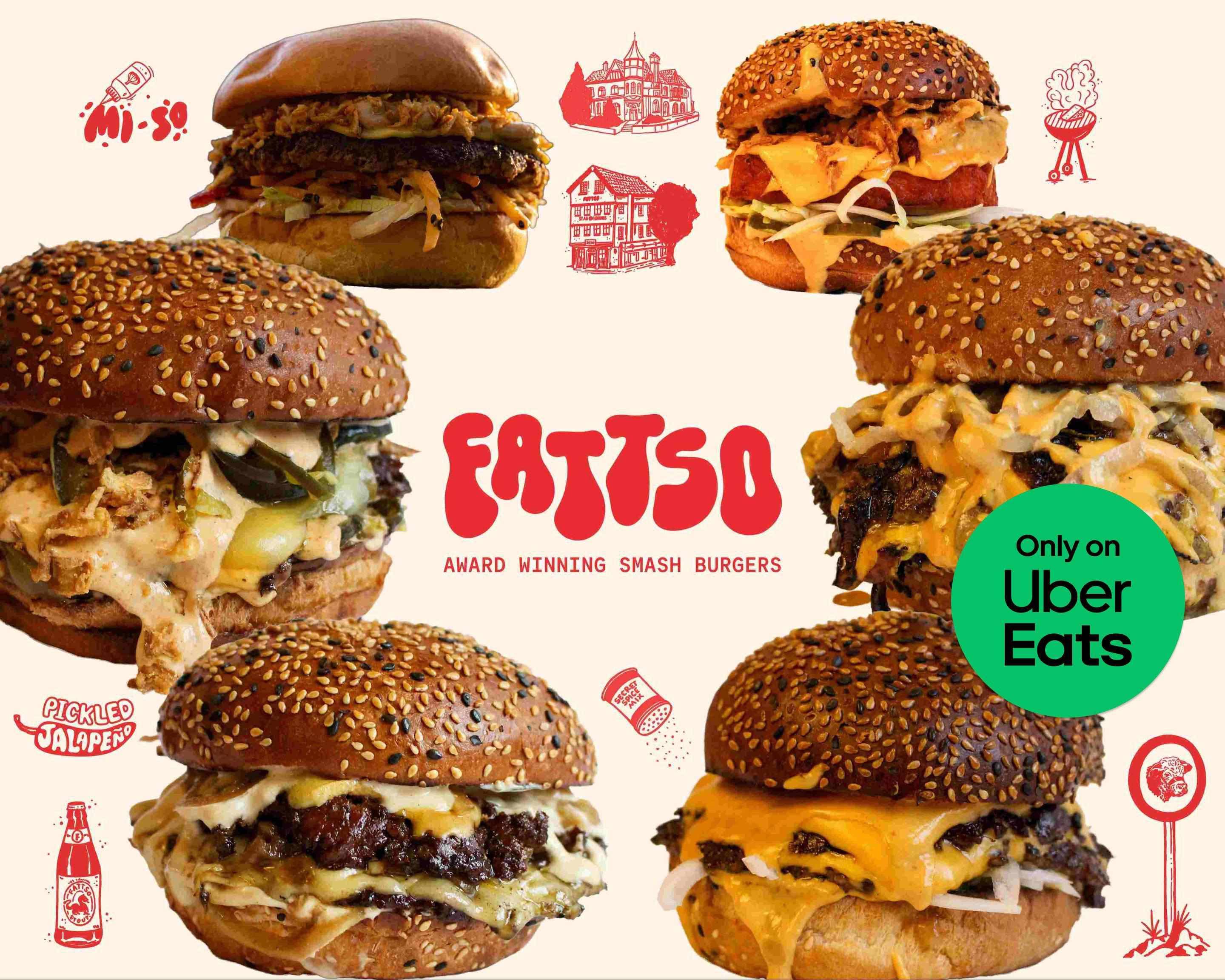 Fattso Burger Menu & Prices - Bristol Delivery - Order with Uber Eats