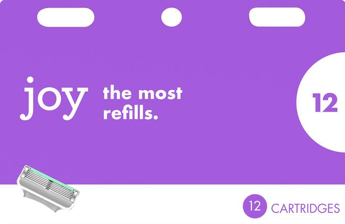 Joy Womens Razor Blade Refill Cartridges (12 ct) | Delivery Near You ...
