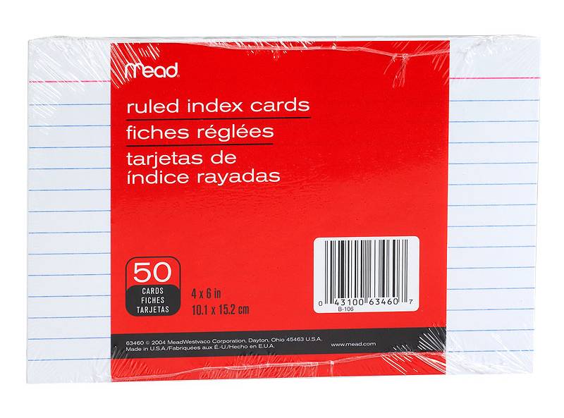 Mead Ruled Index Cards Delivery Near Me | Order Online | Uber Eats