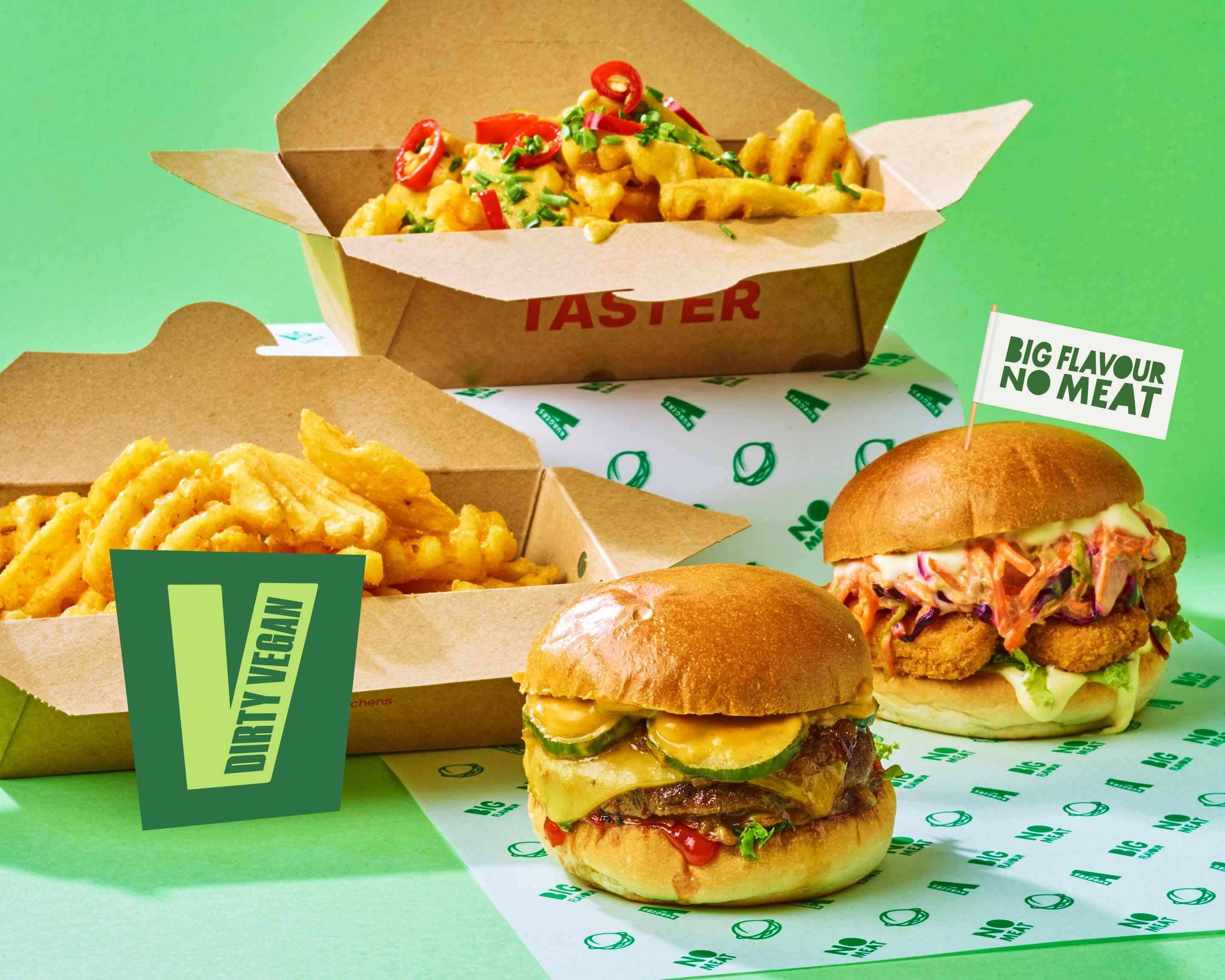 Dirty Vegan Burgers by Taster - Stratford Menu - Takeaway in London ...