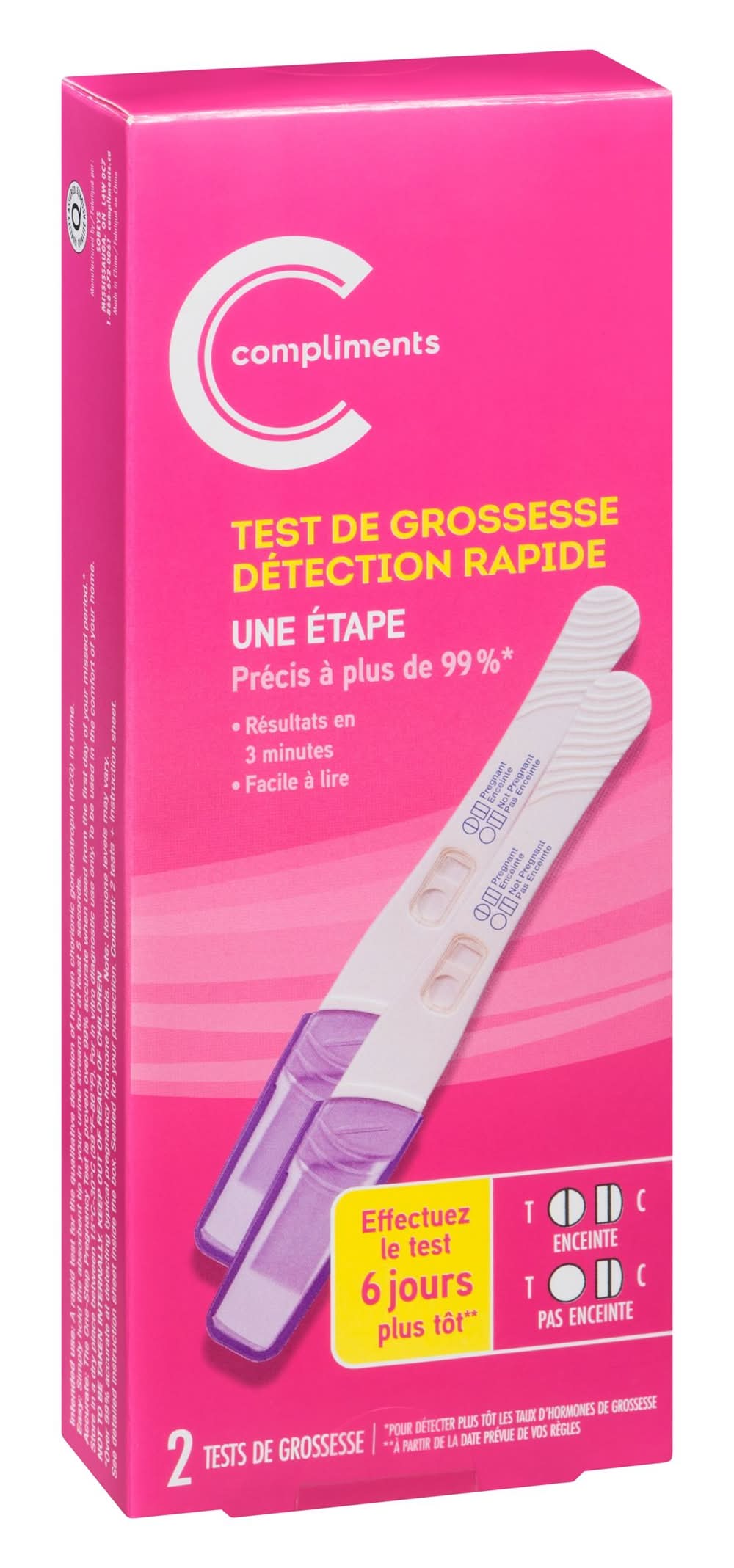 Compliments Rapid Detection Pregnancy Test Delivery Near Me | Order ...