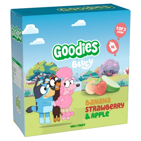Goodies Bluey Kids 100% Fruit Smoothie Pouches Delivery Near Me | Order ...