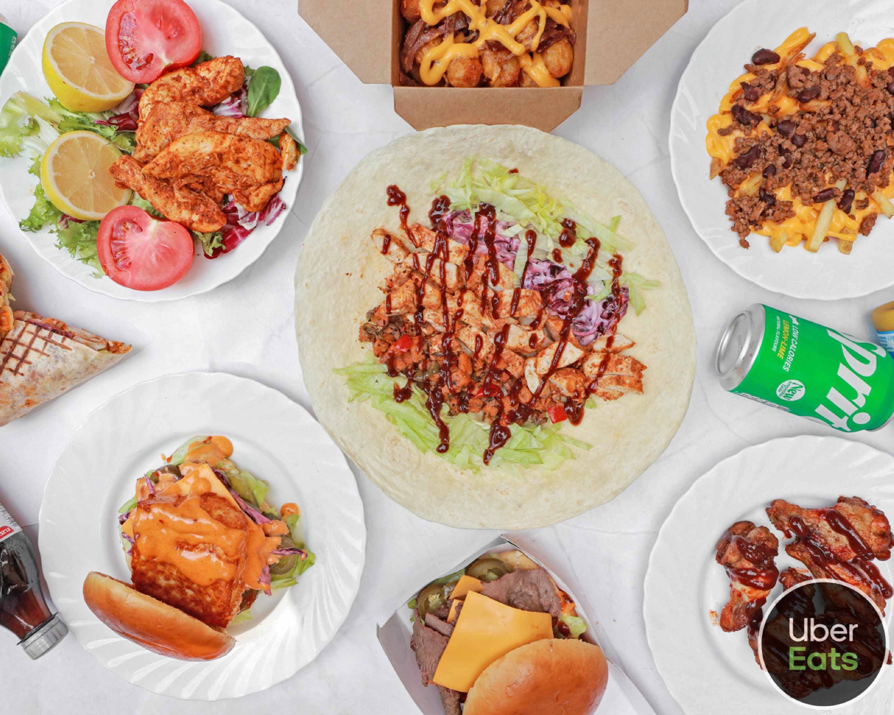 D&A Top-Notch Wraps & Burgers Menu - Takeaway in London | Delivery menu ...