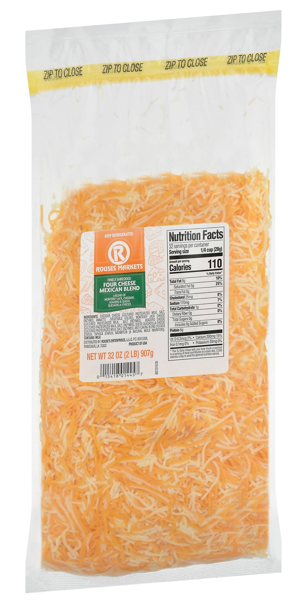 Rouses Markets Four Cheese Mexican Blend Shredded Cheese Delivery Near ...