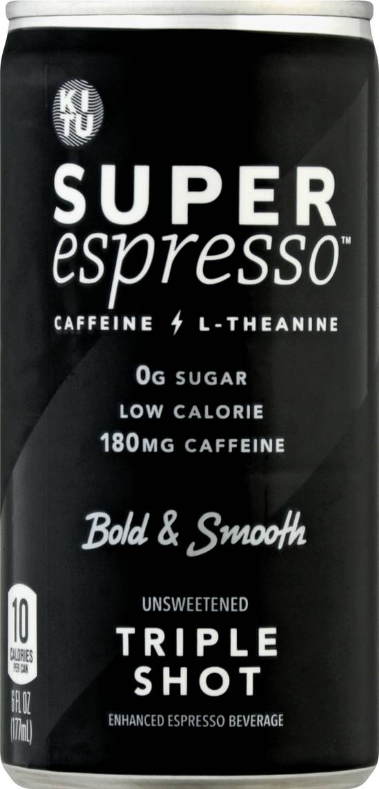 Super Coffee Kito Unsweetened Triple Shot Espresso (6 fl oz) | Delivery ...
