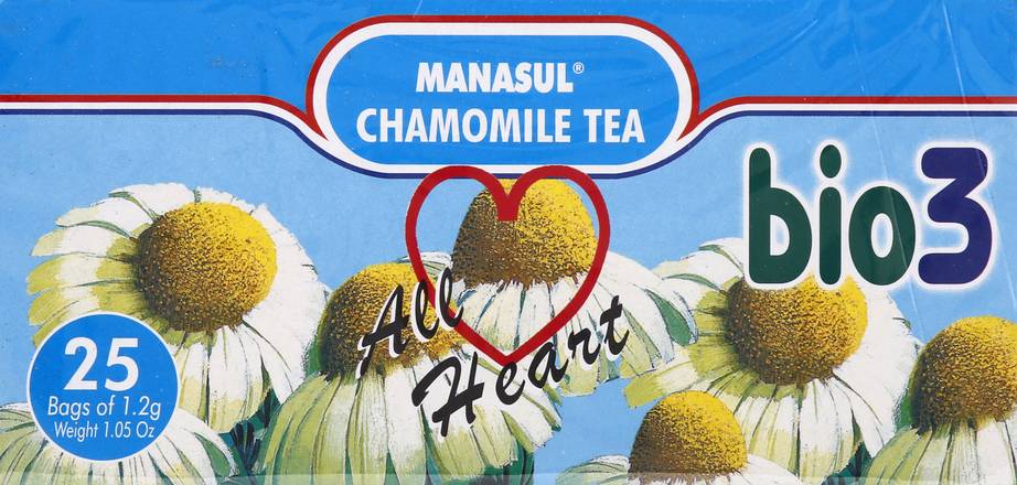 Manasul Chamomile All Heart Tea (25 ct) | Delivery Near You | Uber Eats