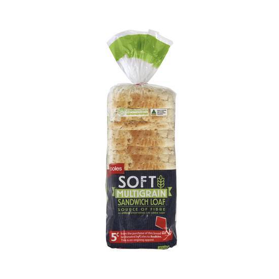Coles Soft Multigrain Sandwich Loaf Bread Delivery Near Me | Order ...