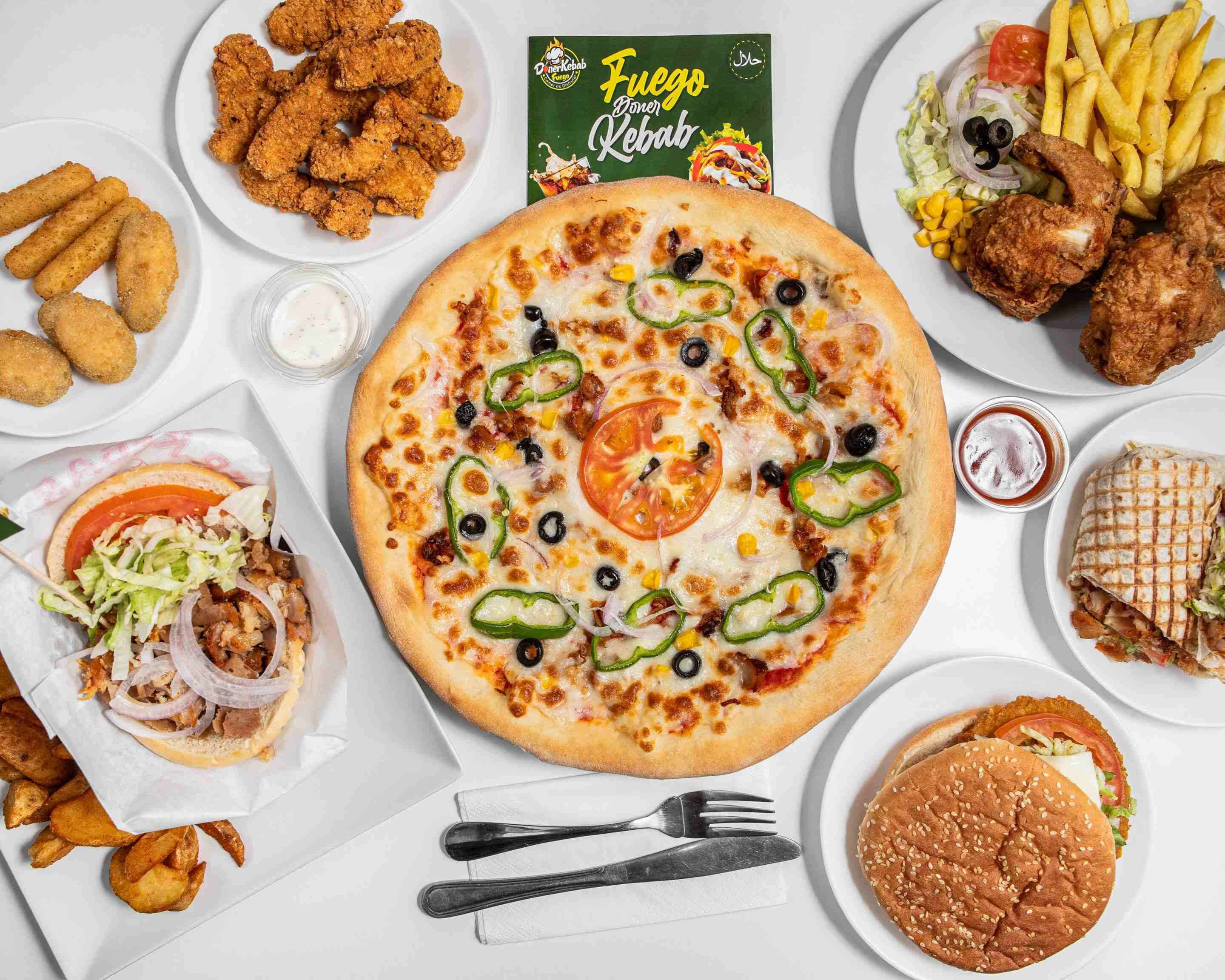 Fuego Kebab Pizzería Menú a Domicilio en Madrid | Menú & Precios | Uber ...