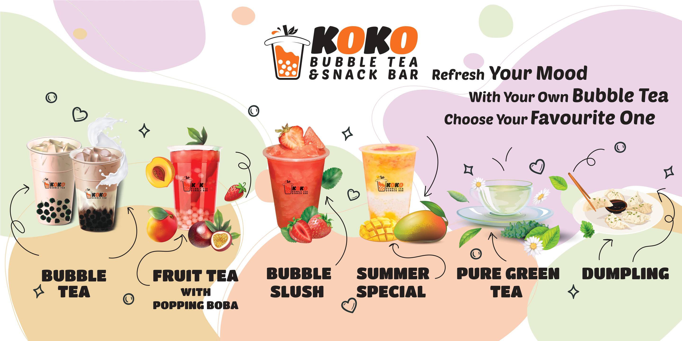 KOKO Bubble Tea & Snack Bar Menu & Prices - Redcar Delivery - Order ...