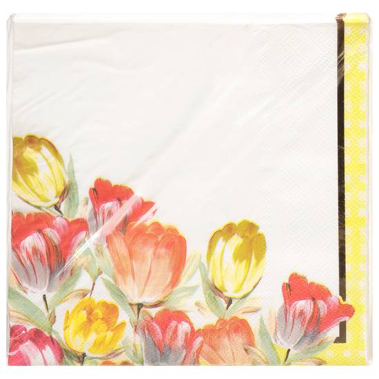 Design Design Pretty Tulips Luncheon Napkins | Delivery Near You | Uber ...