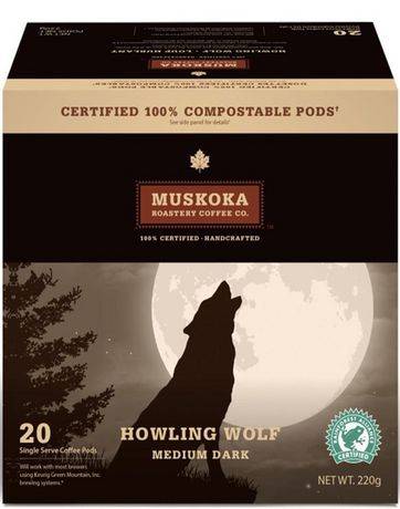 Muskoka Howling Wolf Single Serve Coffee Pods (220 g) | Delivery Near ...