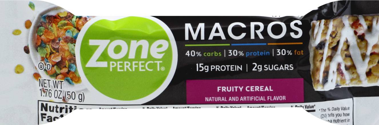 Zone Perfect Fruity Cereal Macros Bar | Delivery Near You | Uber Eats