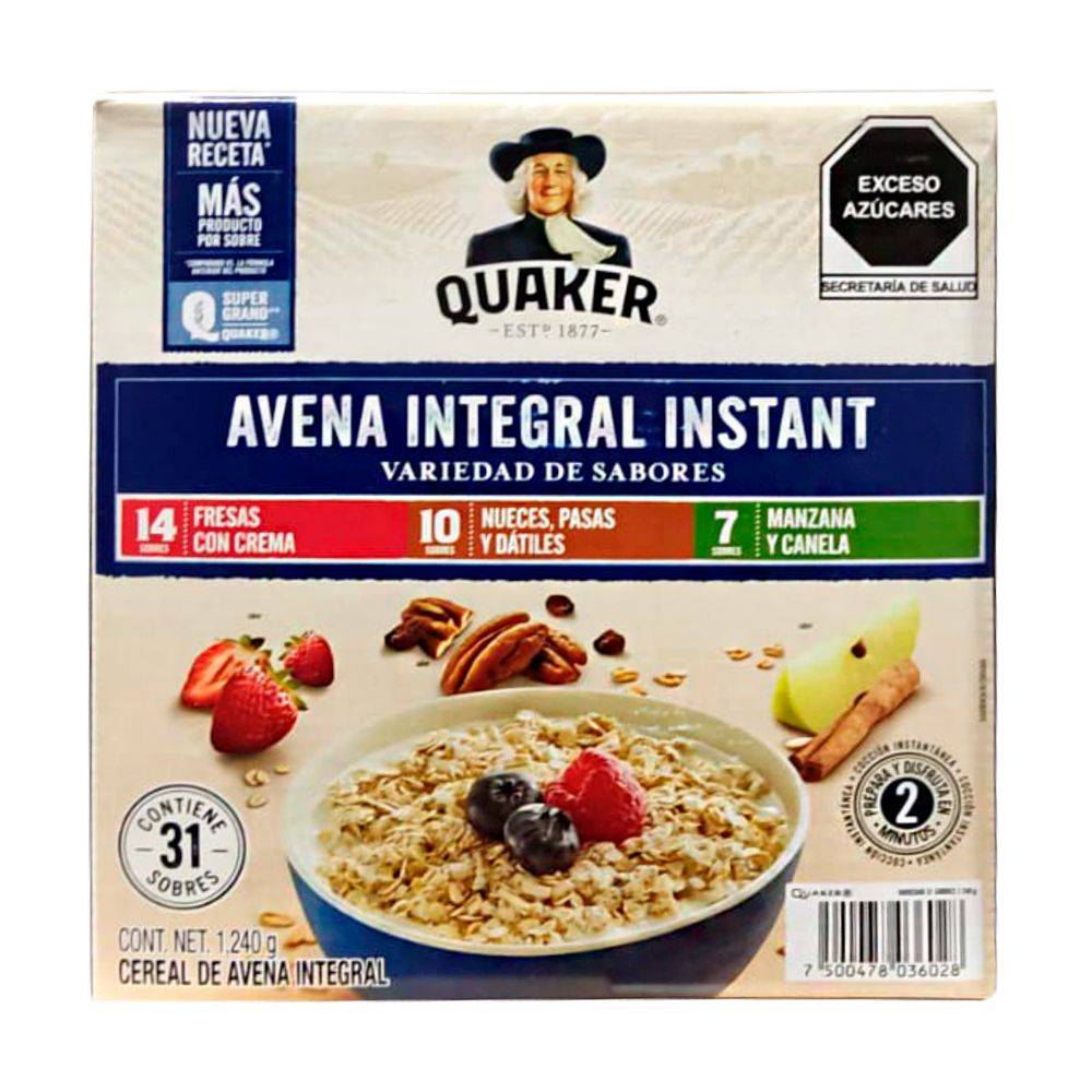 Avena Quaker Avena QUAKER OATS AVENA ESP 25X500G(BUSTA) – Igavesti