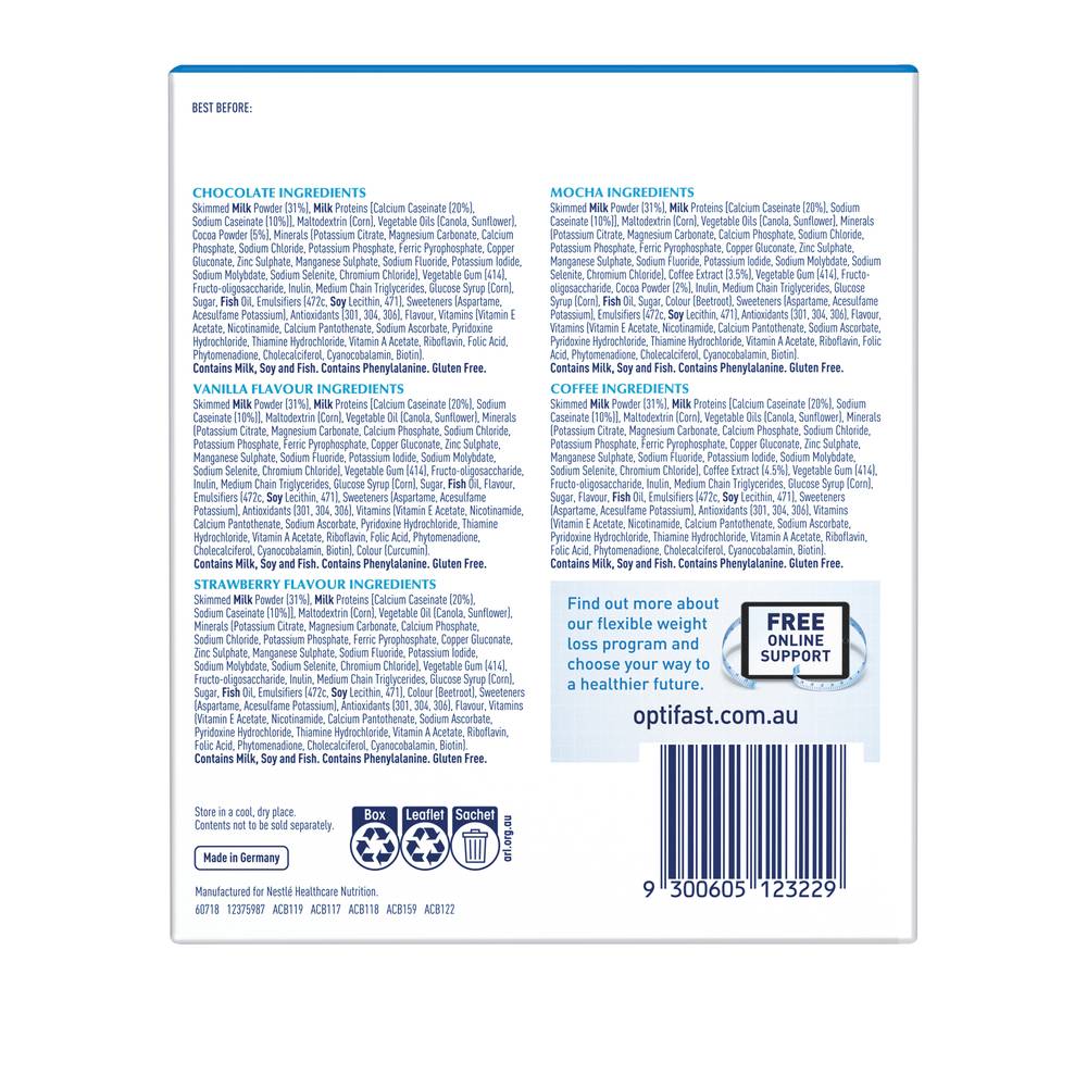 Nestlé Optifast Vlcd Assorted Milkshake Healthcare Nutrition Delivery ...