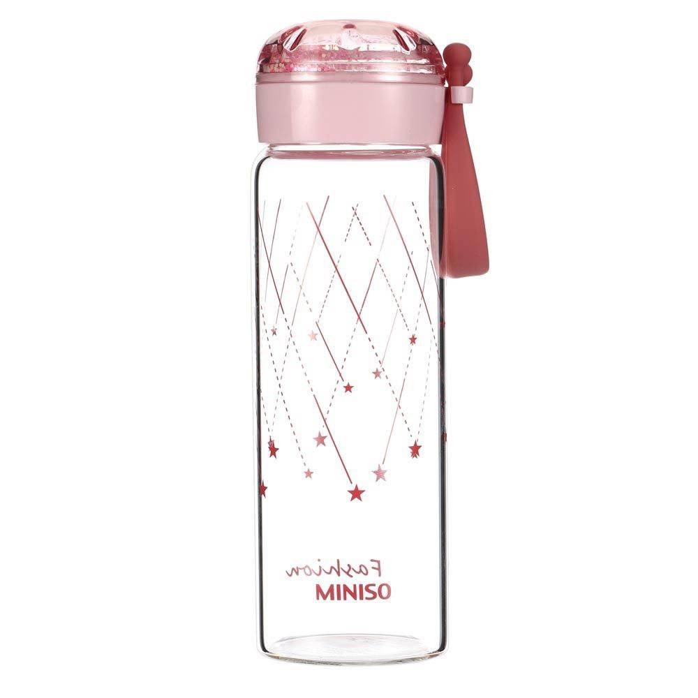 Miniso Cilindro de vidrio glitter glass rosa Delivery Near Me | Order ...